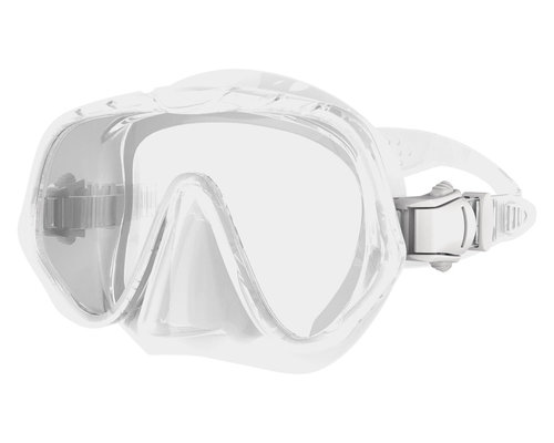 Máscara unisex de cristal moderada negro del salto libre con la correa y la falda del silicón