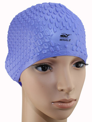 100% casquillo de la nadada del tiburón del silicón, casquillo de natación divertido, casquillos de natación del descenso del agua