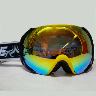 OEM Adult Blue Spherical Snowboard Goggles With Interchangeable Lenses