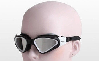Revo Sliver PC Silicone Mens Anti Fog Swimming Goggles Elastic Strap