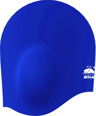 Customize Silicone Swimming Hats , Pink Swimming Cap With Ear Protection