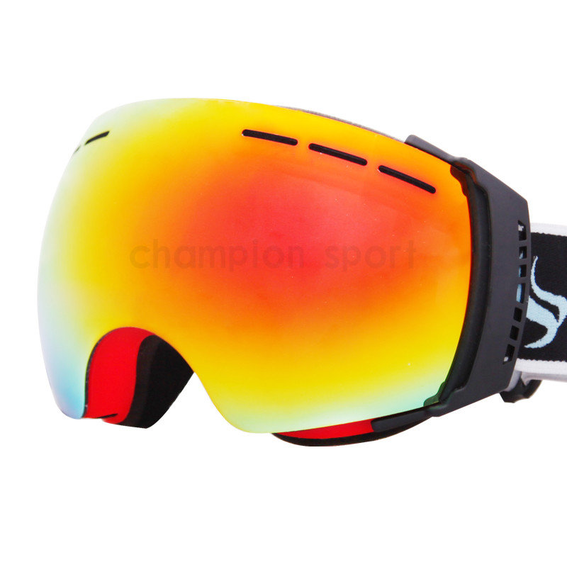 Gafas antis del esquí de la niebla de las lentes duales esféricas suaves de TPU con el marco de TPU