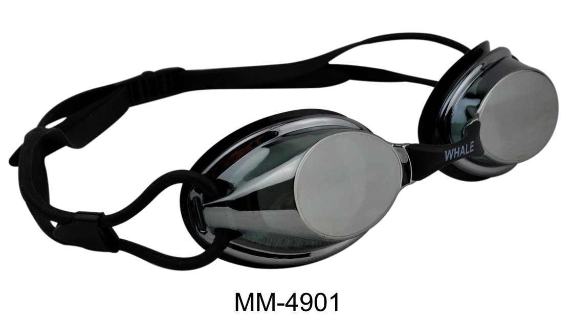 Niebla anti duplicada negro amplio de las gafas profesionales de la natación y protección ULTRAVIOLETA