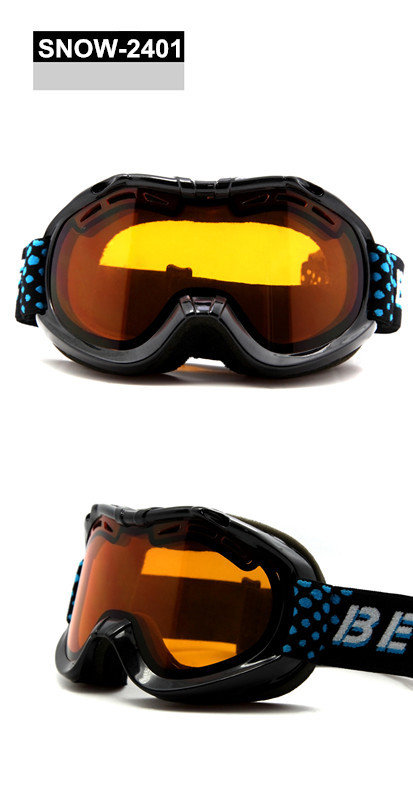 ULTRAVIOLETA proteja las gafas antis de la snowboard de los niños de la niebla con la lente doble para los deportes de la nieve
