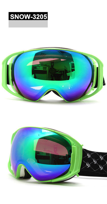 Gafas antis de la nieve de la niebla de la lente del verde de Brown Revo para los hombres, certificado del CE/FDA