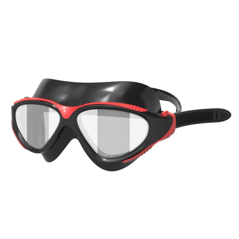 Gafas grandes ULTRAVIOLETA antis 100% de la nadada de la juventud del silicón con la cubierta de la nariz por encargo
