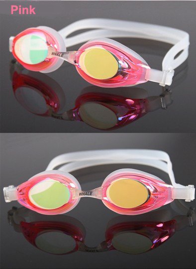 Gafas antis rosadas de la nadada de la niebla de las mujeres el 100% con 3 opciones del pedazo de la nariz