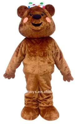 ASTM Brown carino orso Custom peluche mascotte per i regali dei bambini sperimentato da 16 anni