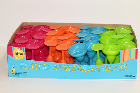 Tazze di plastica di vetro della chiavetta della margarita pp, bello a colori