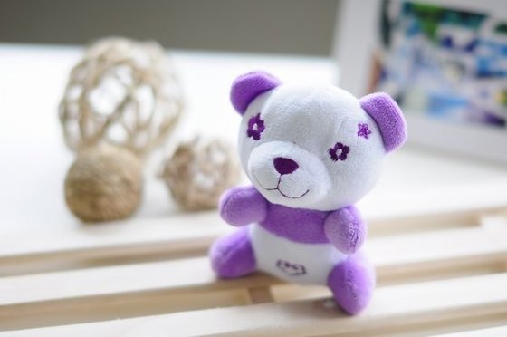 Giocattoli degli animali farciti per i cani con le serie del panda del bambino di Squeaker lavabili