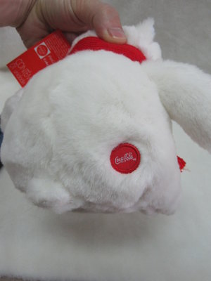 La peluche di Natale dell'animale farcito dell'orso polare della coca-cola gioca la dimensione di 16cm