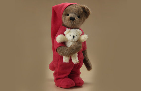 Bambini/cucciolo adulto dell'animale domestico dell'orso della peluche di Natale del regalo 38CM che portano un abito rosso