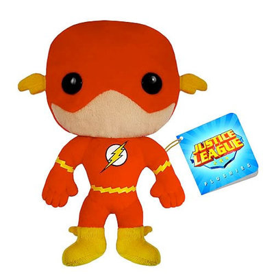Red Kids Cartoon Plush Toys Justice League Flash Action Figure