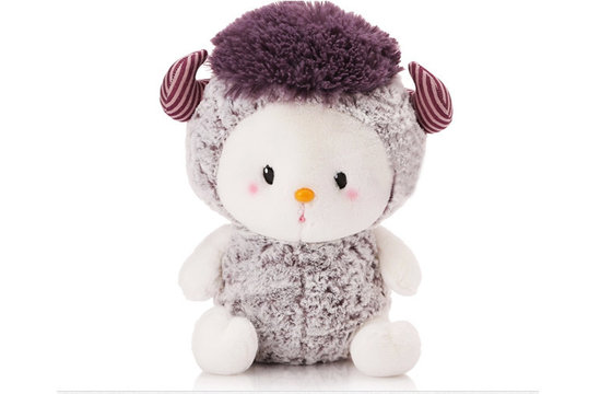 Animali farciti svegli della peluche del bambino di rosa grasso a 15 pollici delle pecore dal materiale da otturazione 100% della fibra di poliestere