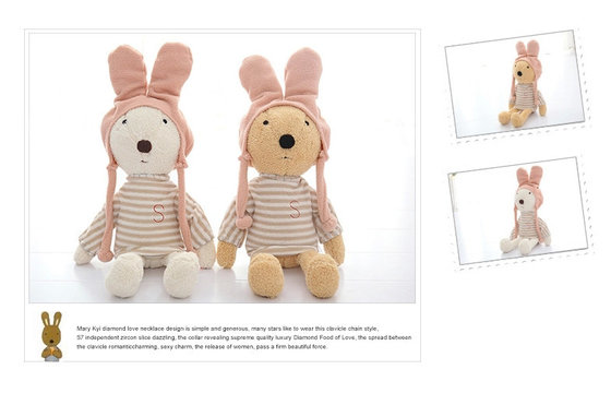 I giocattoli eared lunghi della peluche dei conigli 30CM, festa hanno farcito i giocattoli per i bambini/bambini
