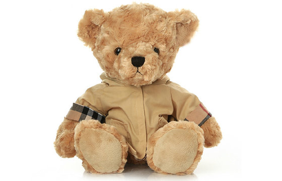 Il vestito da cappotto del cotone di materiale da otturazione di 100% pp si siede il regalo di compleanno bambola di pezza orsacchiotto della peluche 30CM