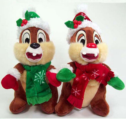 la peluche di Disney del fumetto di 20cm gioca gli animali farciti di Charistmas del chip e della vallata