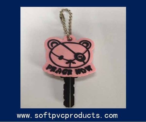 Il PVC molle Keychain/orso adorabile dei regali promozionali chiave della copertura ha personalizzato le catene chiave