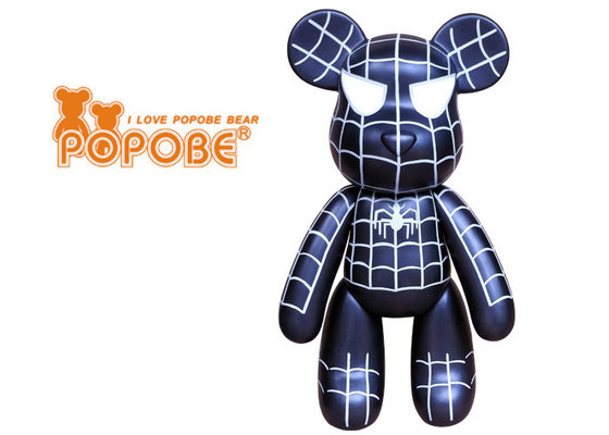 orso dipinto a mano dell'orso POPOBE del PVC di 30inch Uomo Ragno per la decorazione domestica