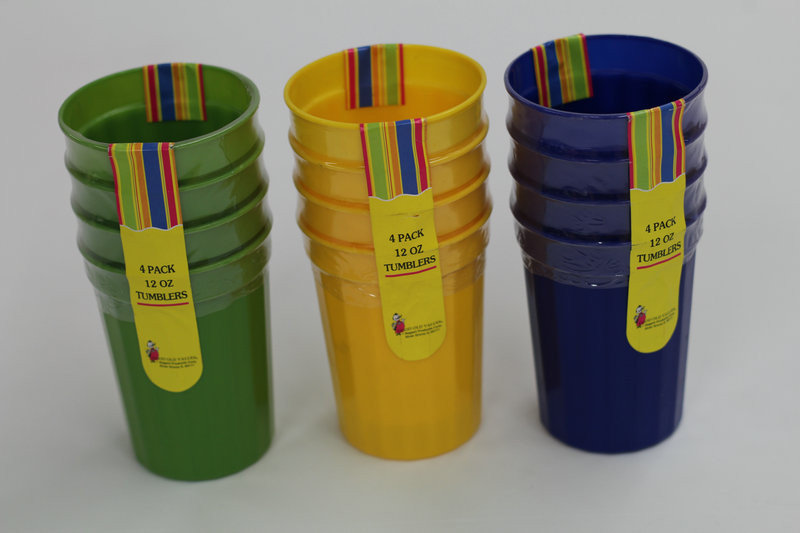 tazze di plastica della chiavetta del policarbonato di 4PK 12OZ con colore su ordinazione