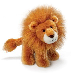 L'animale farcito del leone selvaggio sveglio a 8 pollici di Brown gioca la peluche del fumetto per i bambini