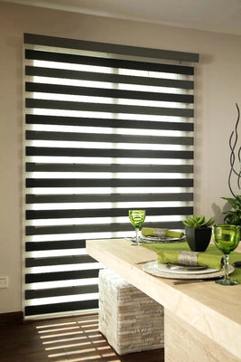2021100% polyester zebra blind accessories motorized for sliding door customized