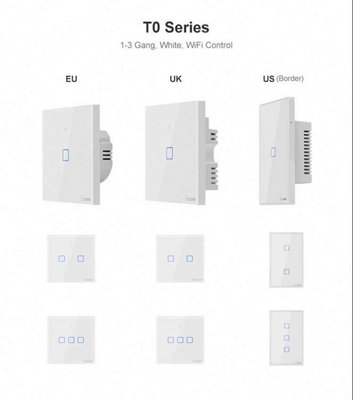 Smart Switch Module Home Wifi Smart Switch Alexa Google Voice Control SONOFF 1/2/3 Gang T0 T1 T2 T3 US/EU/UK