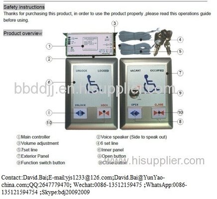 disabled Automatic door push button switches