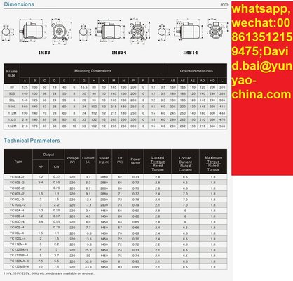 YC series single phase capacitor start asynchronous