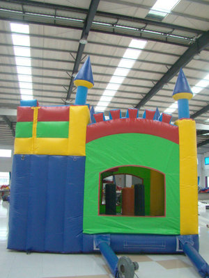 Colourful Outdoor Inflatable Sports Equipment Castles For Fun