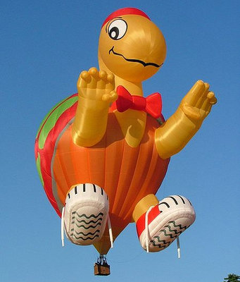 Outdoor Helium Advertising Balloons With Various Kind Cartoon Orange