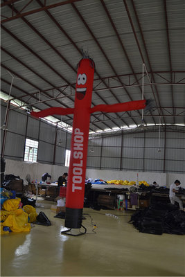 210D Oxford Cloth Inflatable Sky Dancers For Advertising With Arrow
