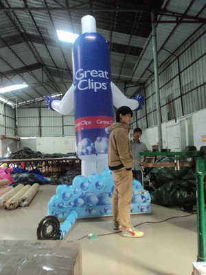 Fireproof Attractive Custom Inflatable Products Shampoo Model Promotional