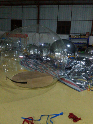 Produits gonflables uniques de la publicité, boule transparente de décoration de Noël