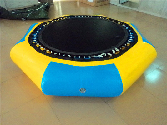 Indoor Sporting Small Water Trampoline Inflatable Double - Line Sewed