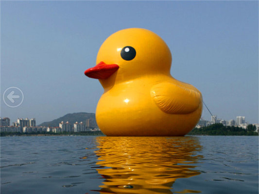 Inflatable Floating Yellow Rubber Duck Air Tight For Special Event