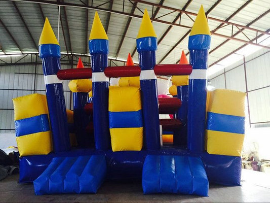 Children Inflatable Bouncy Castle Huge PVC Tarpaulin Reinforced Seams