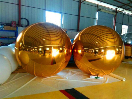 Ballons à air de la publicité de couleur d'éclat de boule de miroir de décoration adaptés aux besoins du client