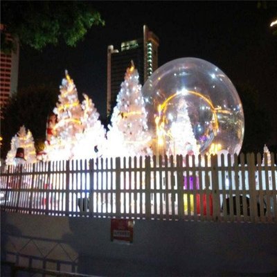 Giant Christmas Clear Inflatable Snowball, 4M PVC Transparent Ball Inflatable