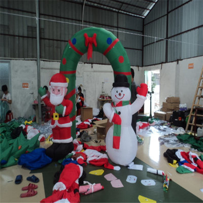 Homme de publicité de décoration de Noël de bâche de PVC/Père Noël/cerfs communs gonflables