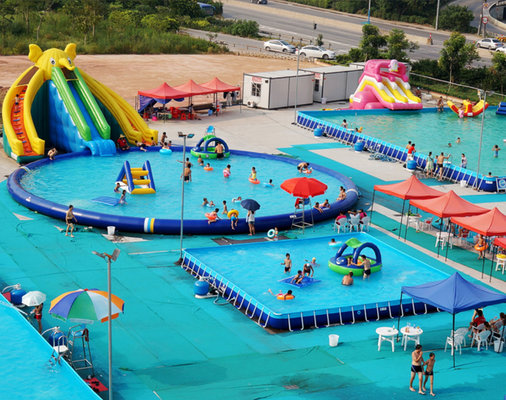 Parc gonflable géant d'Aqua de terrain de jeu gonflable de l'eau de bâche de PVC pour l'adulte/enfants