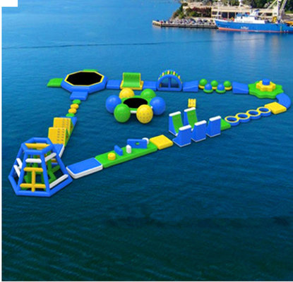 Floating Inflatable Water Park Entertainment Wake Island Inflatable Aqua Park