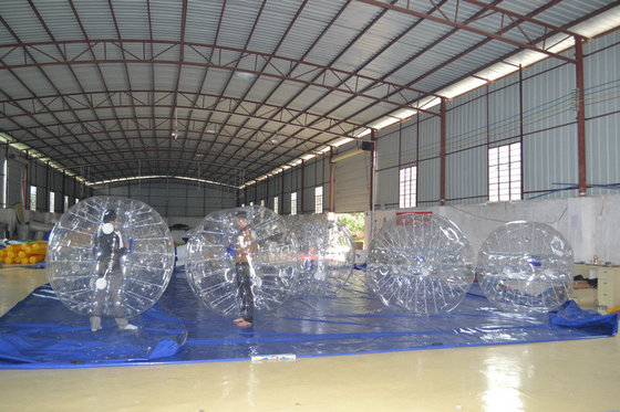 Transparent 0.8mmpvc Inflatable Collision Ball , Inflatable Sports Toys