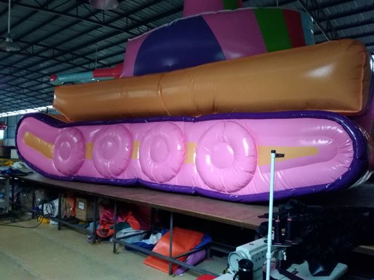 6.4*3.8*3.5M réservoir gonflable d'arc-en-ciel de bâche de PVC de 0,45 millimètres peuvent être affichage/événement dans extérieur