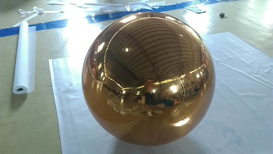Inflatable Gold Mirror Ball Ornaments / Inflatable Glitter Ball