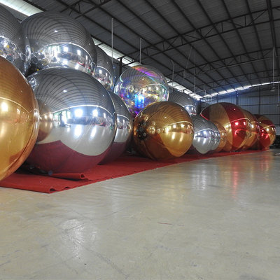 1.5m Sliver Inflatable Mirror Ball / Custom Inflatable Advertising Air Balloons