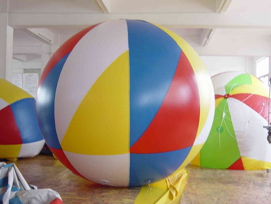 Giant Orange 0.18mm Inflatable Advertising Balloons For Shopping Mall