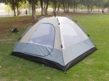 Fibre de verre + tente de camping sauvage de partie gonflable de tissu d'Oxford 4 * 6 * 1.36m