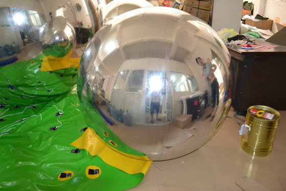 Charming Advertising Inflatable Mirror Ball Theme Park Family Toys