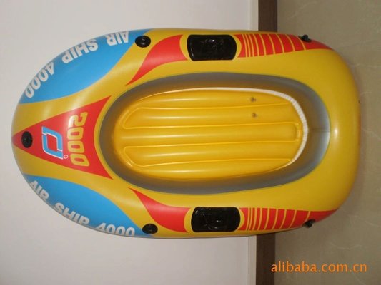 Customed Green Water Proof PVC Inflatable Rescue Boat Drifting Sport
